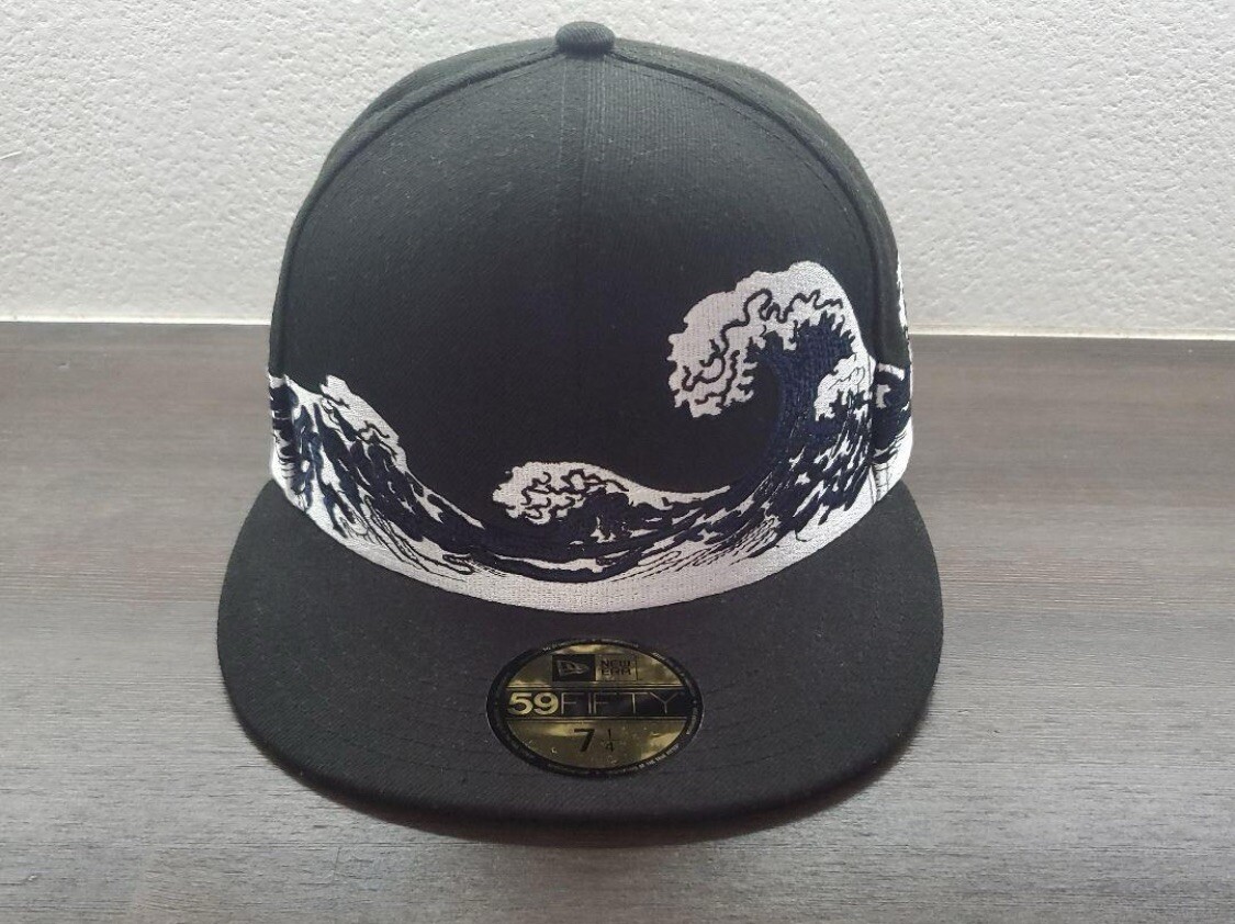 Rare New Era Katsushika Hokusai Cap JAPAN Ukiyoe 7 1/4 - Gem
