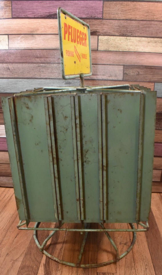 Vintage Pflueger Fishing Tackle Lure Spinning Counter Advertising ...