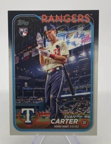 Evan Carter 2024 Topps Update Series - Rookie Debut #US58 (RC) Texas ...