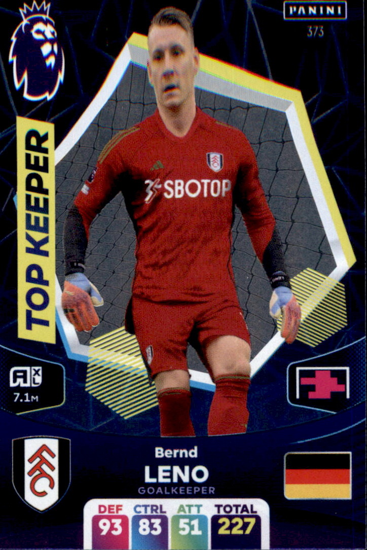 Premier League Trading Card 373 - Bernd Leno - Top Keeper - 2023/2024 ...