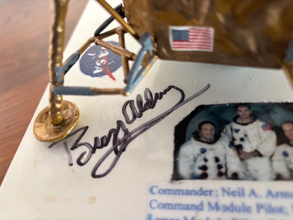 NASA Space Model Signed Apollo Astronaut Signature Autograph Buzz ...