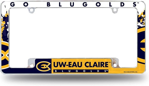 University of Wisconsin Eau Claire Blugolds Metal License Plate Frame ...