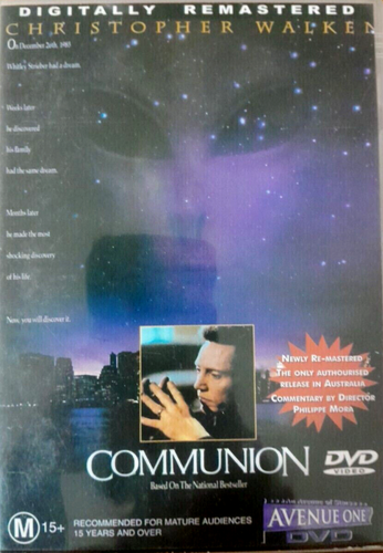 Communion (DVD, 1989) Christopher Walken Movie Alien Abduction Sci-Fi ...