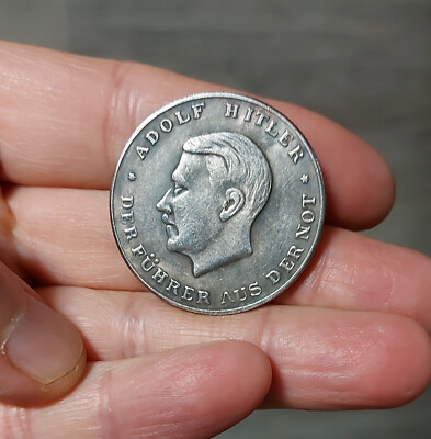 1933 Adolf Hitler & Opel Factory Commemorative Token. Third Reich ...