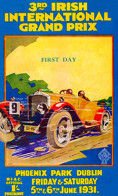 1931 3rd Irish International Grand Prix - Phoenix Park - Program Cover ...