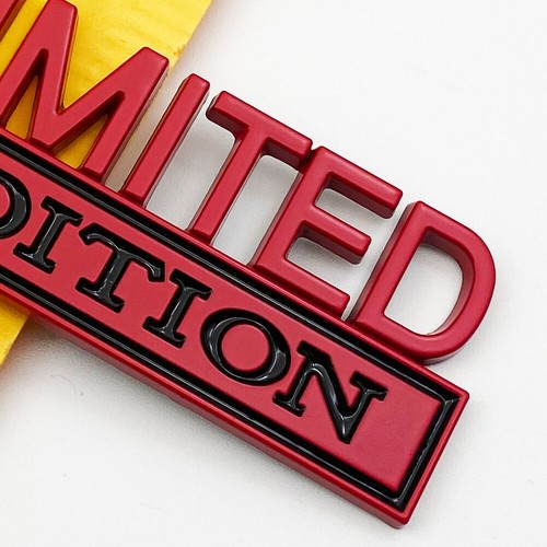 2x Metal Red & Black Limited Edition Car Logo Sport Emblem Letter SUV ...