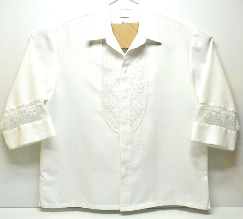 Vtg. Beau Tiki Hawaiian Wedding Shirt Mens XL Polynesian Casuals Lace 3 ...
