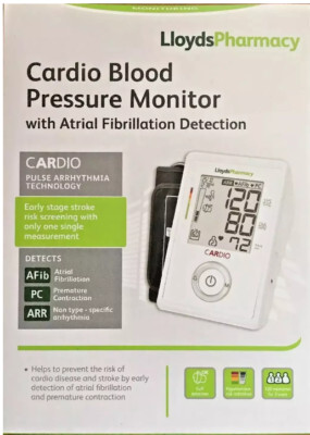 Lloyds Pharmacy Cardio Blood Pressure Monitor with Atrial Fibrillation ...