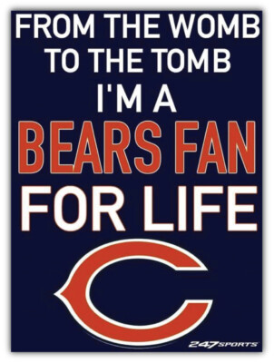 Chicago Bears NFL Football Logo Sport Car Bumper Sticker Decal "SIZES ...