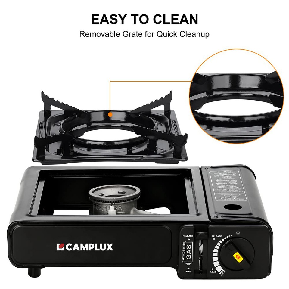 Camplux Portable Gas Cooktop Stand with AUTO Ignition LPG Propane ...