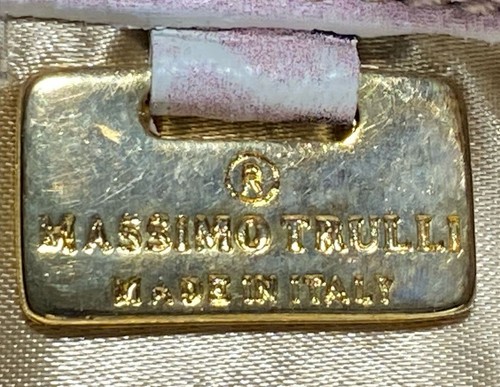 Massimo Trulli Women's Pink Multicolor Printed Leather Hand Bag | eBay