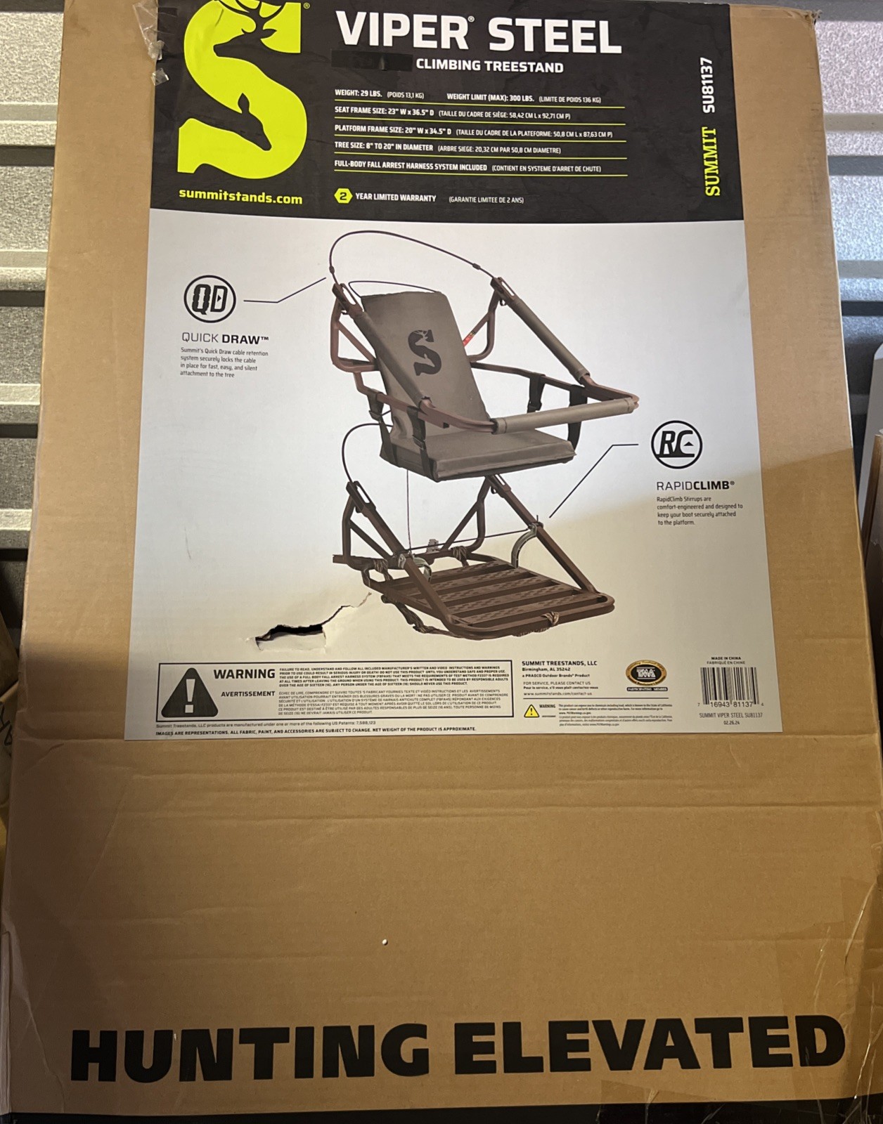 Summit Treestands SU81137 Viper Steel Climber for sale online | eBay
