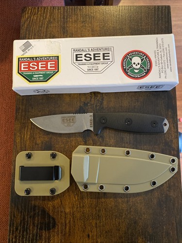 ESEE 3 Knife and Sheath Set (Clone) Fixed Blade Knife | eBay