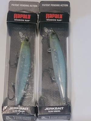 2 Rapala Shadow Rap Shad SDR11 Tri Minnow Jerkbait Fishing Lures Tropic ...