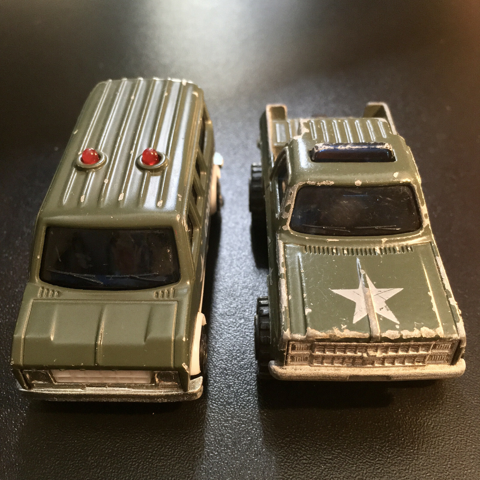 Majorette Army Truck Ech 1/62 and Commando Van Ech 1/65 Made in France ...