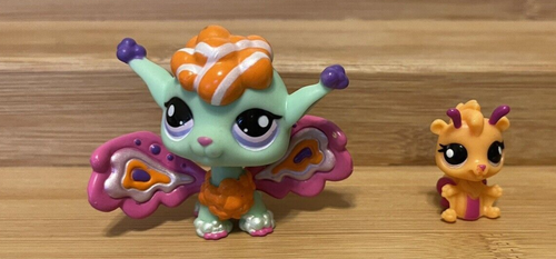 Littlest Pet Shop Lps SHIMMERING SKY #2704 SUNSCAPE FAIRY and Friend | eBay