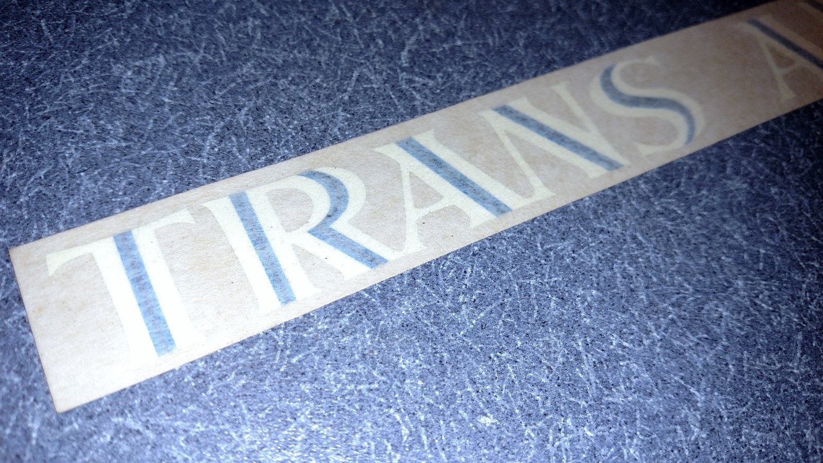 GM 1970 – 1972 Pontiac Trans Am Front Fender Decal White NOS Part ...