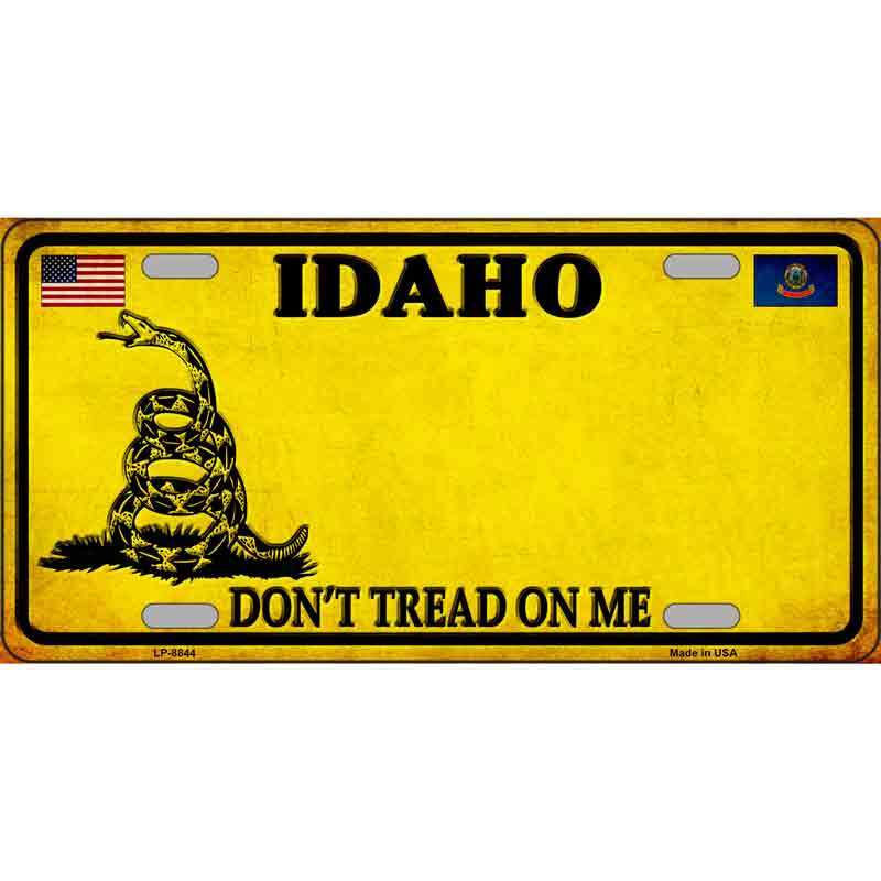 Idaho Do Not Tread On Me Novelty Metal License Plate Tag LP-8844 | eBay