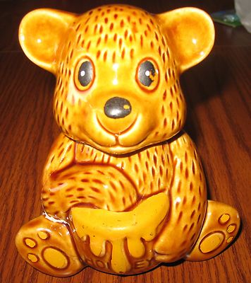 Vintage Ceramic Honey Pot Bear - 2 PIECES | eBay