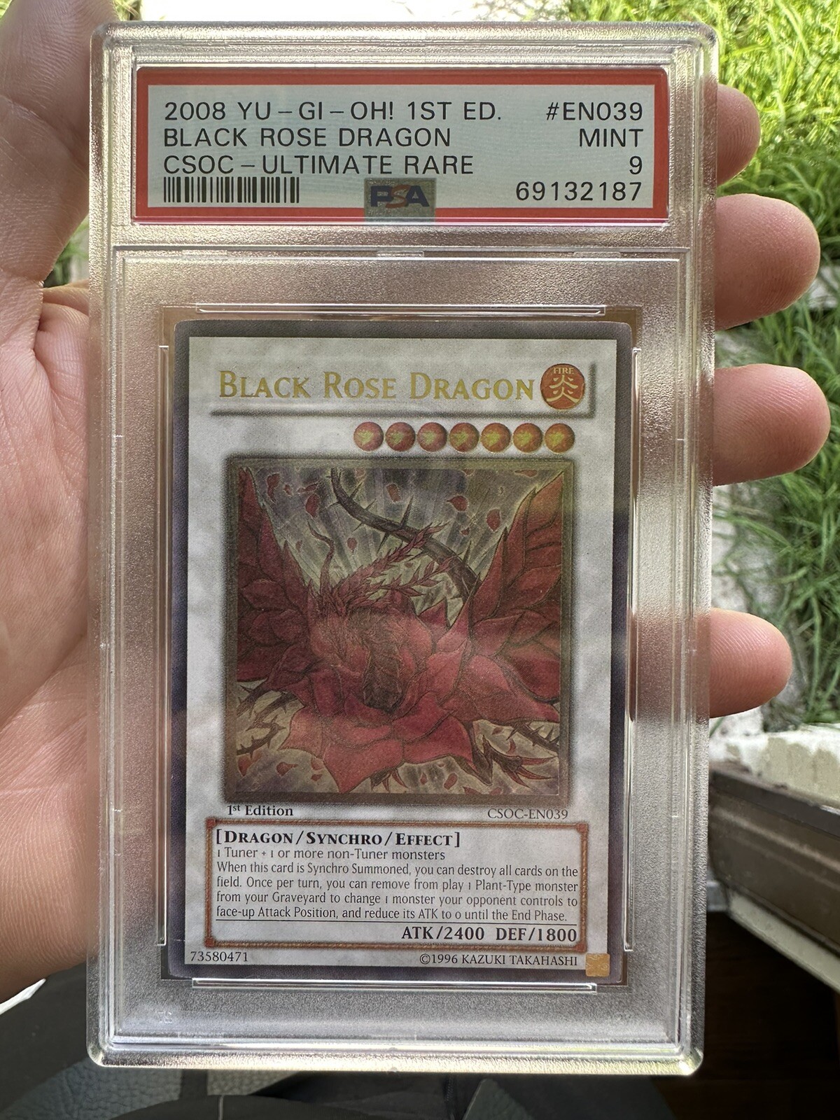 YUGIOH CSOC-EN039 BLACK ROSE DRAGON ULTIMATE RARE 1ST PSA 9 MINT | eBay