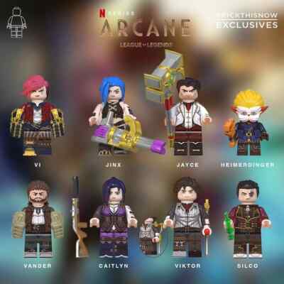EXCLUSIVE! Lego Arcane League Of Legends Figure Vi Caitlyn Jinx Jayce ...