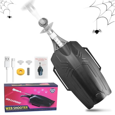 New Spider Web Shooter with Shooting Target, Real Rope Launcher - Grabs ...