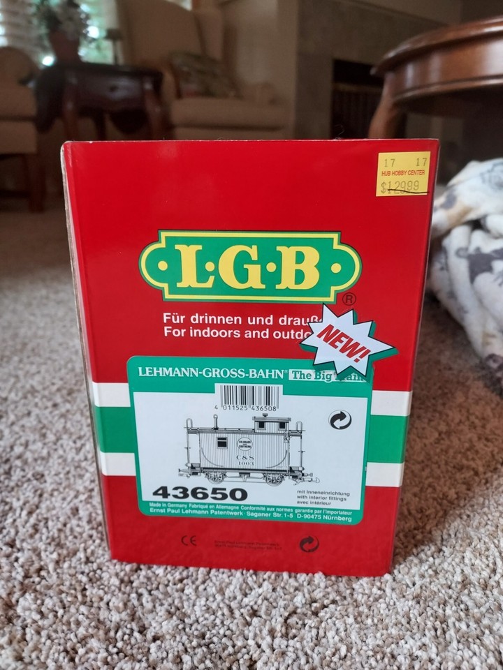 LGB Yellow Caboose #43650 C&S 1003 | eBay