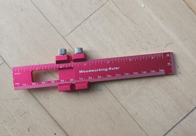 Arbeitslineal Holz Lineal Alu 165mm Woodworking Ruler | eBay