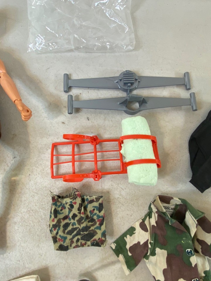 GI JOE Mike Powers Power Vintage g.i. joe Cyborg Bionic Man parts Lot ...