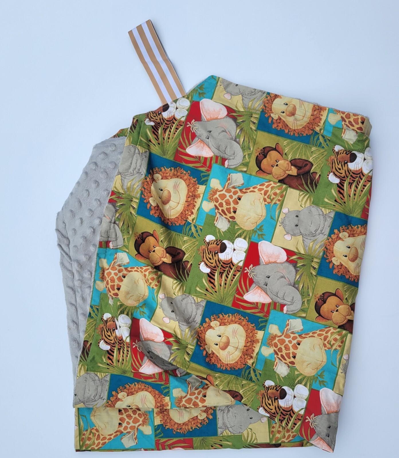Lovely Jungle Animals Cotton Print receiving Blanket for Babies ...