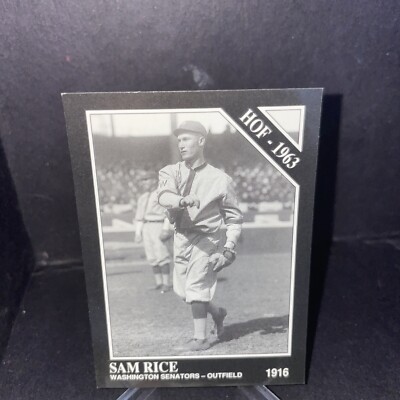 1991 CONLON COLLECTION TSN - SAM RICE #54 WASHINGTON SENATORS | eBay