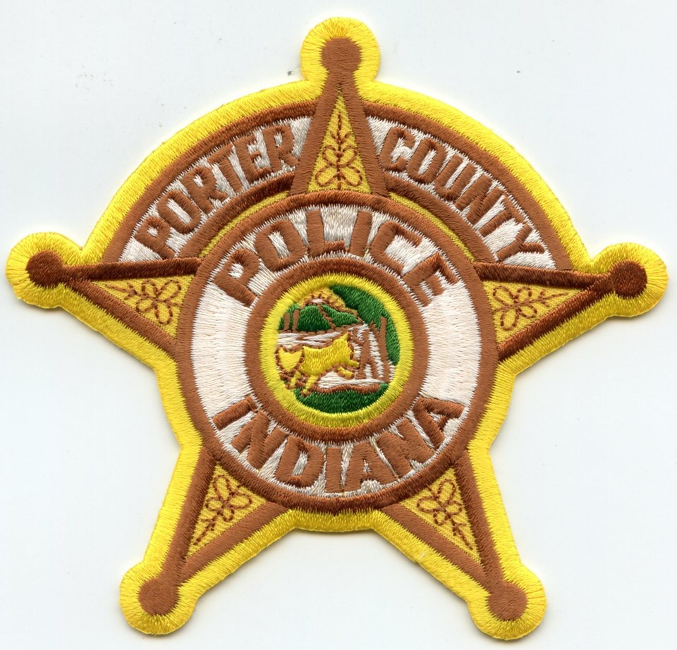 PORTER COUNTY INDIANA Patch Lot Trade Stock 20 police patches POLICE ...