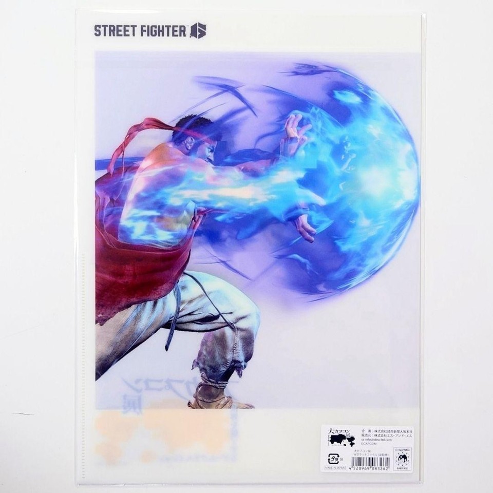 CAPCOM Street Fighter Ryu Hadoken W Pocket File A4 Exhibition Item | eBay