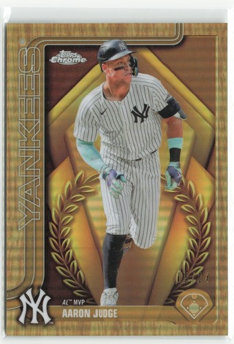 2025 Topps Chrome Aaron Judge #99 MVP Award Winners 5/24 Yankees | eBay