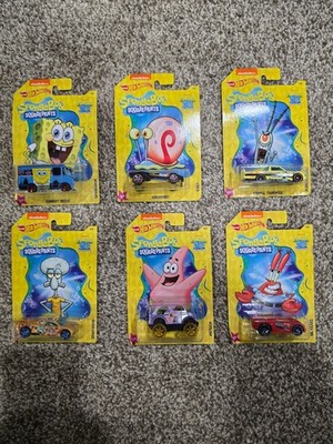 Spongebob Squarepants (2019) hotwheels set of 6 NIB Spongebob 20 Best ...