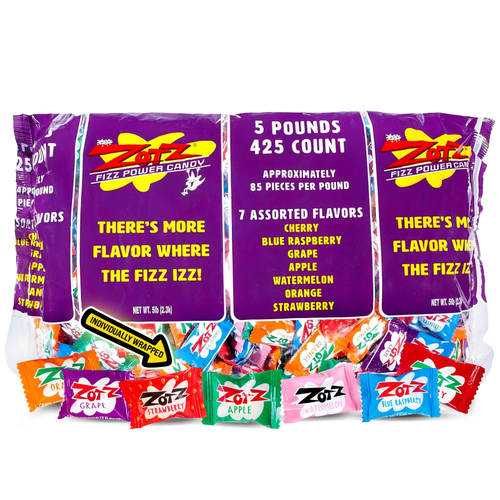 Fizzy Bulk Candy (Assorted, 425 Units)- Hard Candy Individually Wrapped ...