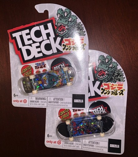 Tech Deck Santa Cruz x Godzilla Super Rare Ultra Rare Target Exclusive ...