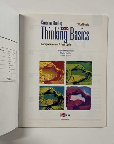 Lot of 7 SRA Corrective Reading Thinking Basics Workbooks Literacy ...