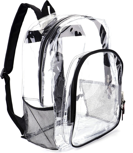 Clear Backpack Heavy Duty Clear Bookbag for School Transparent See ...