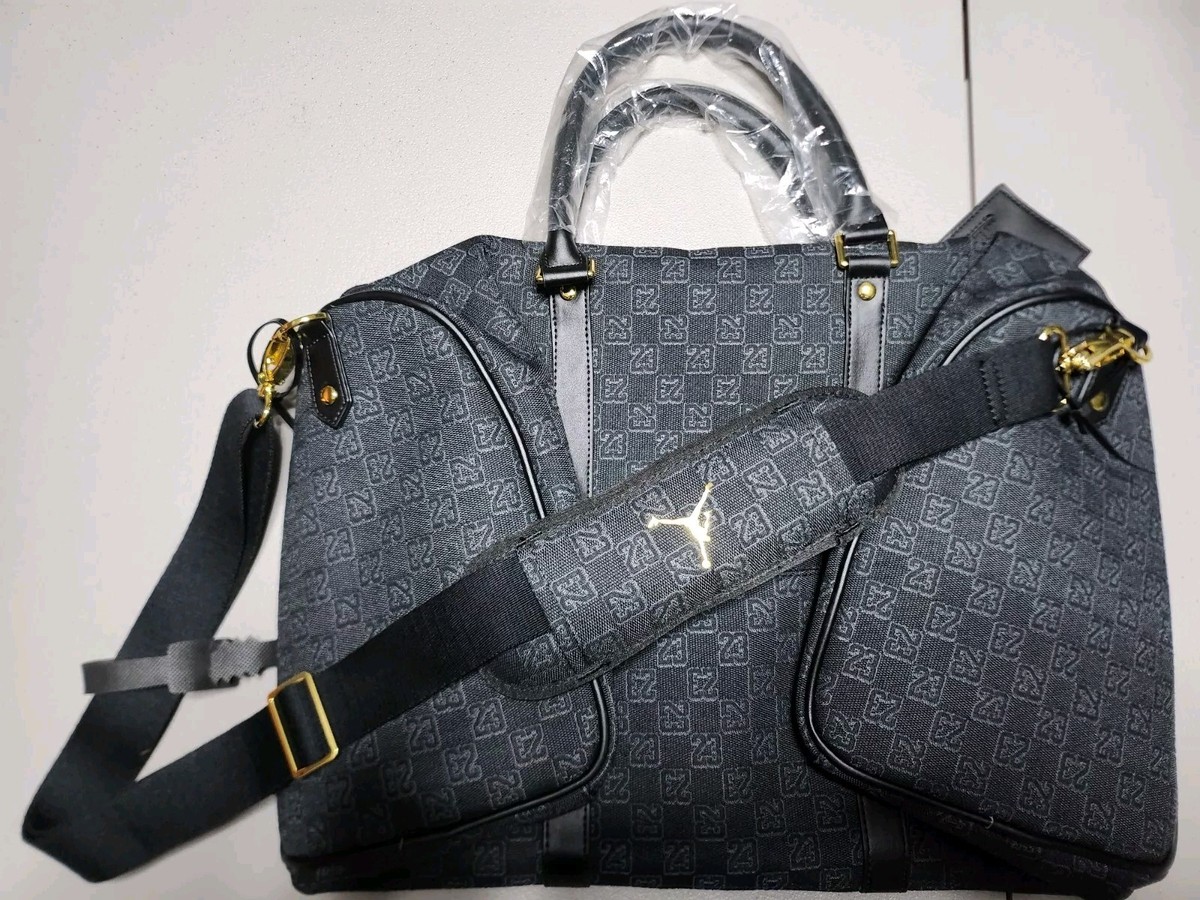 Nike Air Jordan Monogram Logo Jacquard Duffle 25L Luxury Nike Air Jordan Monogram Logo Jacquard Duffle 25L Luxury