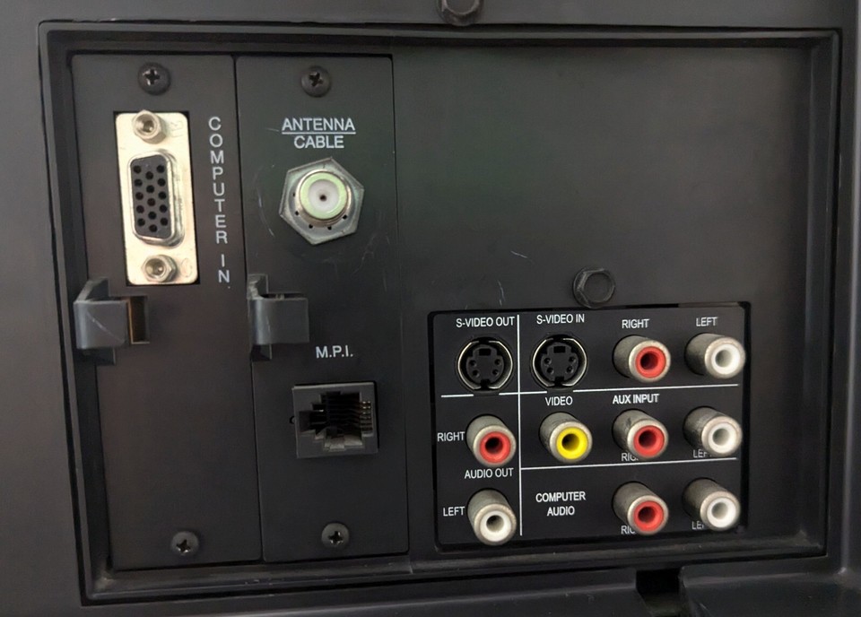 Zenith H27D46DT 27" Color Presentation CRT TV + VGA Monitor 2001 Retro ...