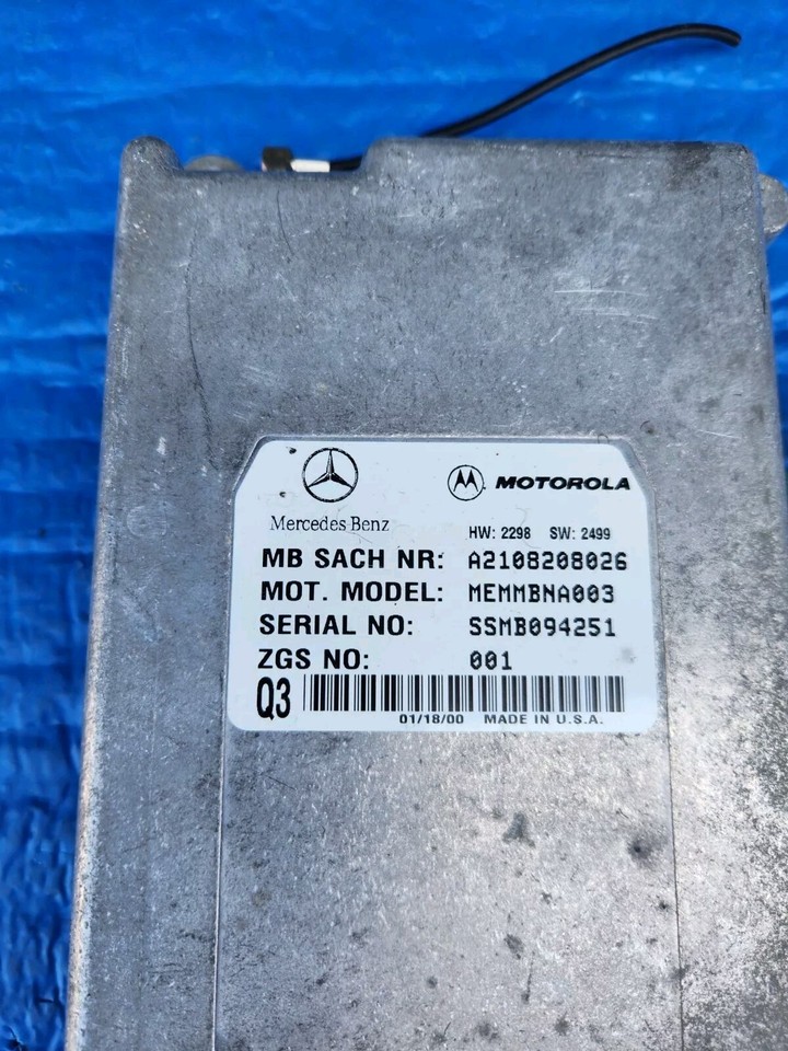 1998-2002 MERCEDES-BENZ W210 E320 COMMUNICATION CONTROL MODULE OEM ...