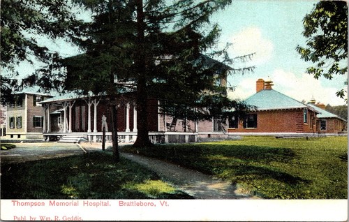 Thompson Memorial Brattleboro VT Unposted c1905 Postcard C97 | eBay