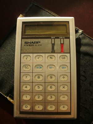 Sammlungsauflösung!!! Taschenrechner SHARP ELSI MATE EL-819 | eBay.de