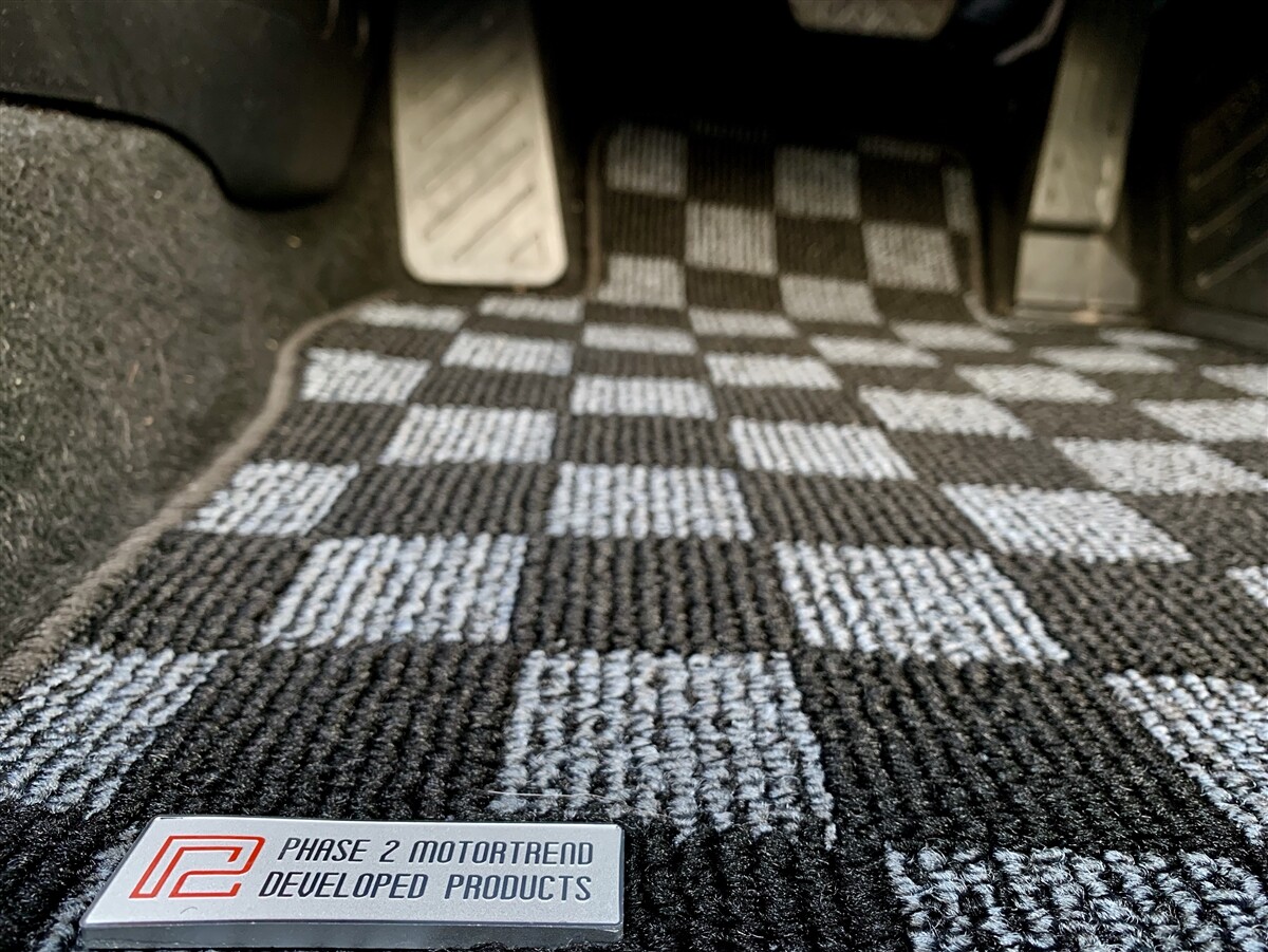 P2M for Mazda ND Miata 2016+ MX5 Fiat 124 Checkered Race Floor Mats ...