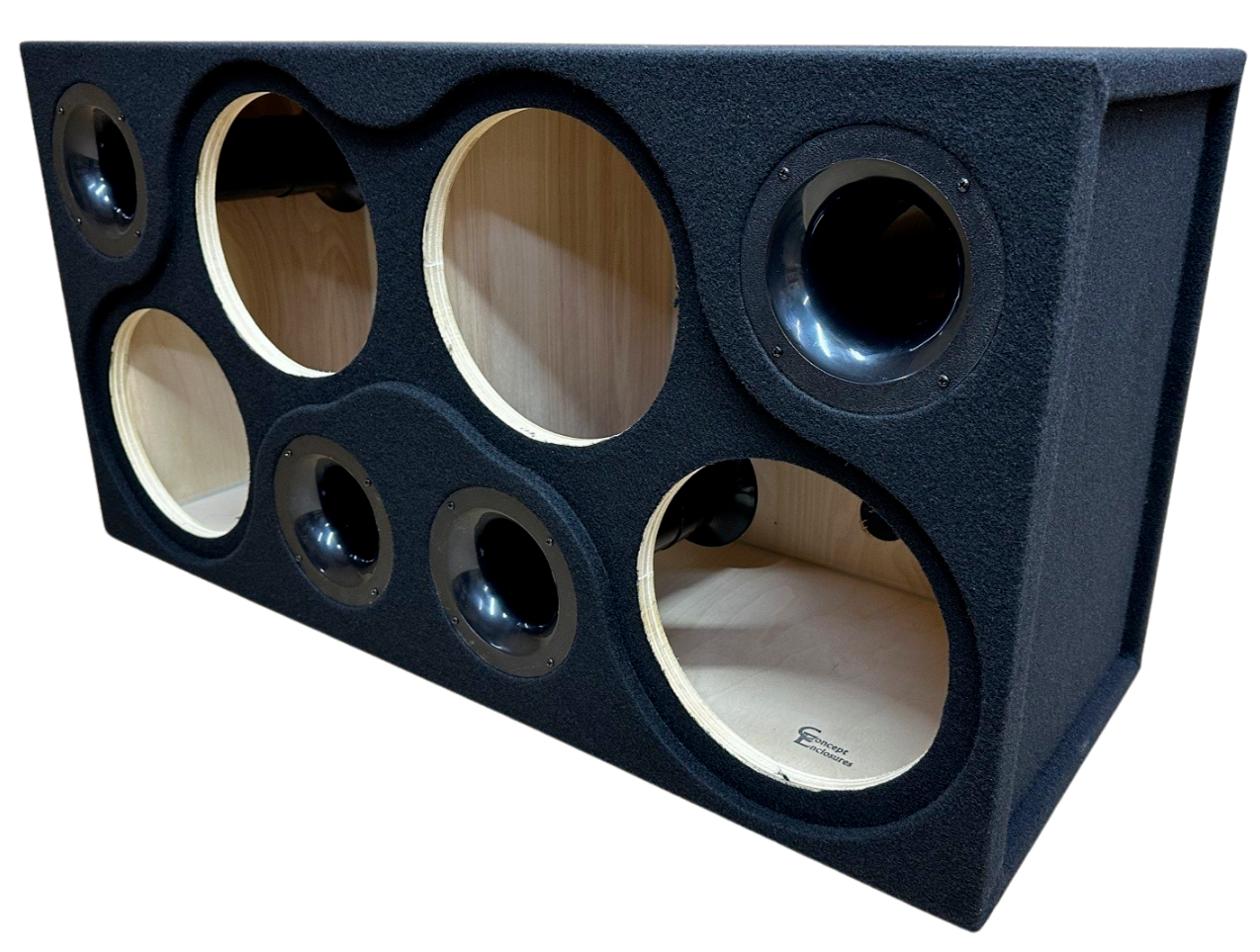 Custom Ported Sub Box Enclosure for 4 10" SoundQubed HDS 3.1 HDS3.110 ...