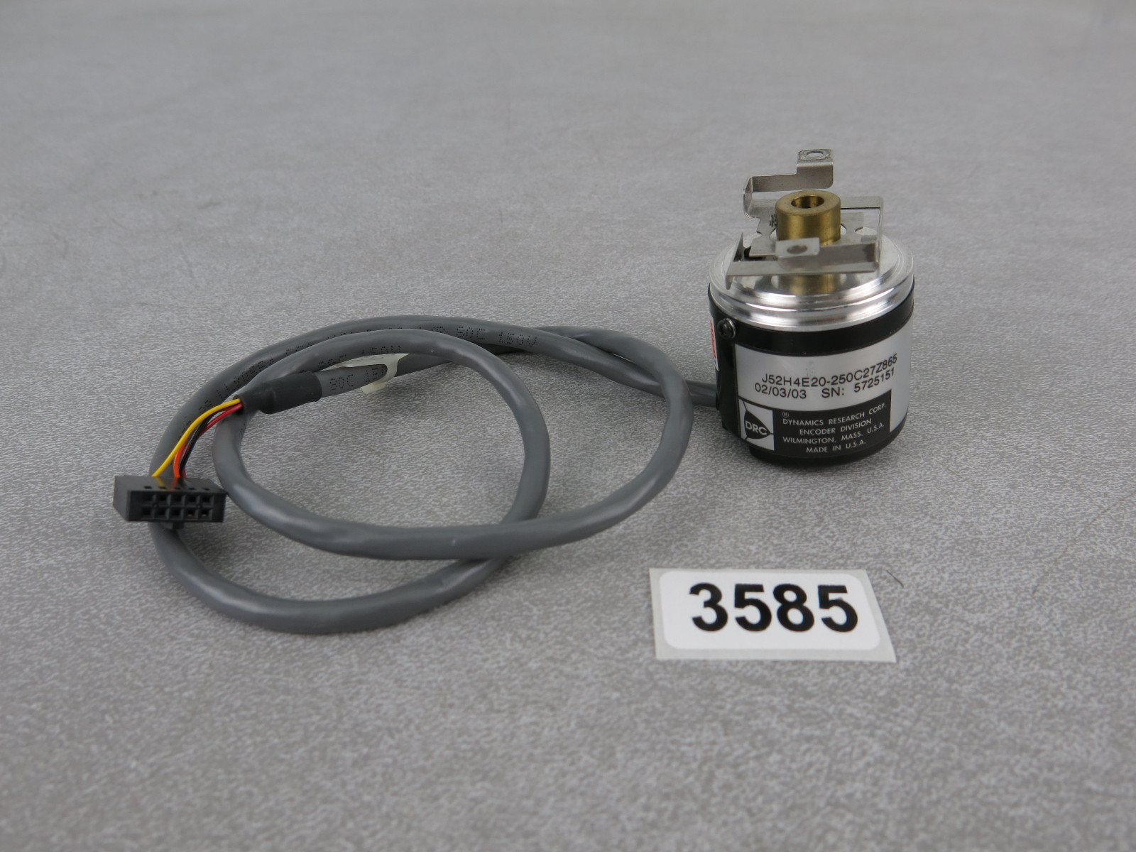 Dynamics Research Corp Encoder Division J52H4E20 | eBay