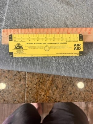 faa ruler airpalne federal aviation administration aopa air aid | eBay