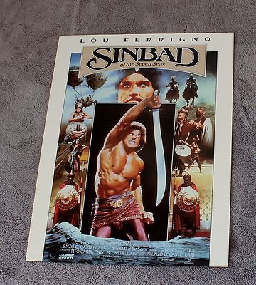 Sinbad of the Seven Seas 1989 Lou Ferrigno RARE Adventure Video Poster ...