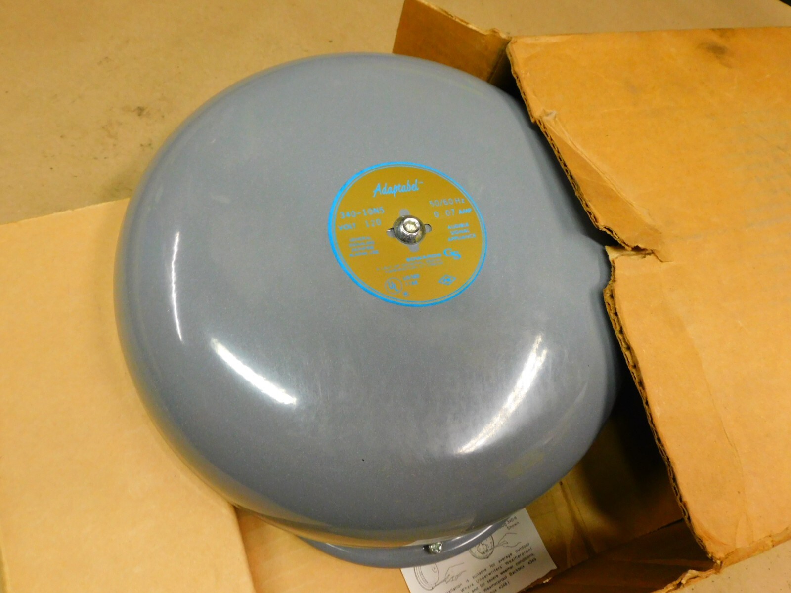 EDWARDS SIGNALING 340-10N5 10IN 120VAC VIB BELL for sale online | eBay